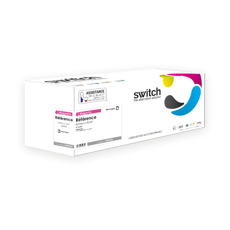 Ricoh 407718 - SWITCH Toner équivalent à 407718 - Magenta